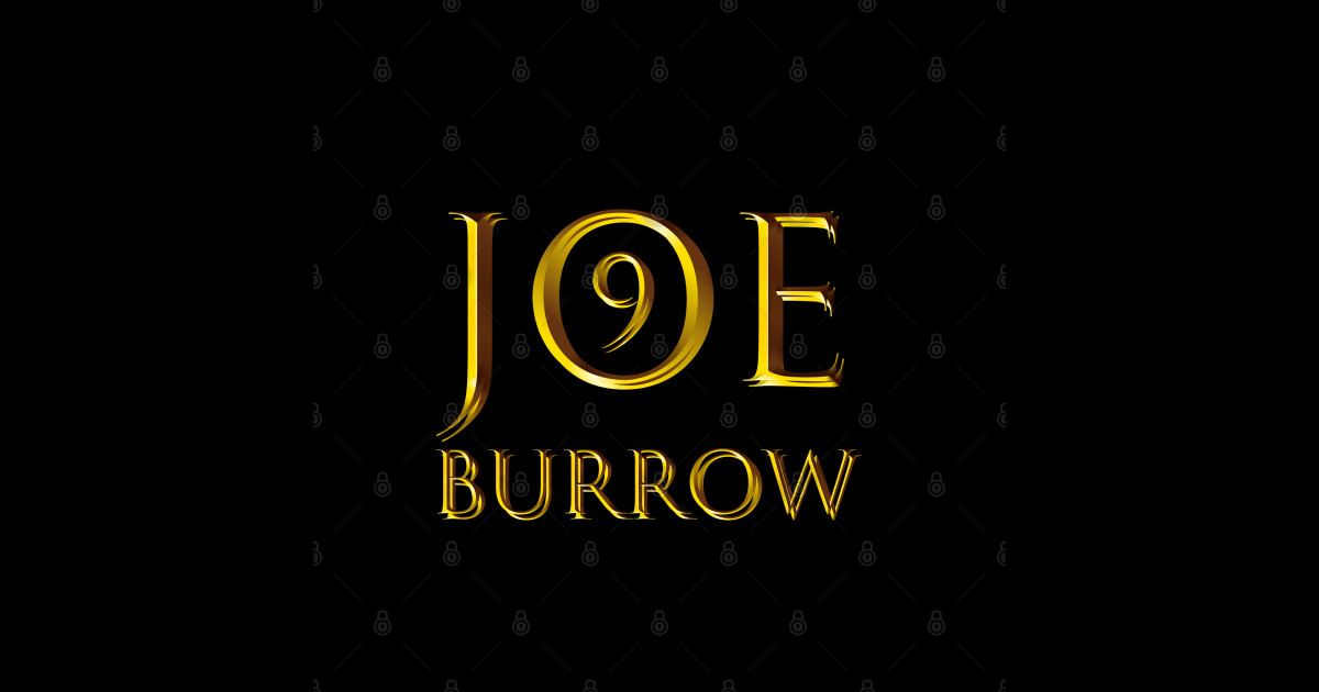 Joe burrow - Number 9 - Sticker | TeePublic