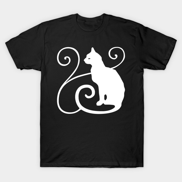White Cat - White Witch White Magic Cat Design - White Cat - T-Shirt ...