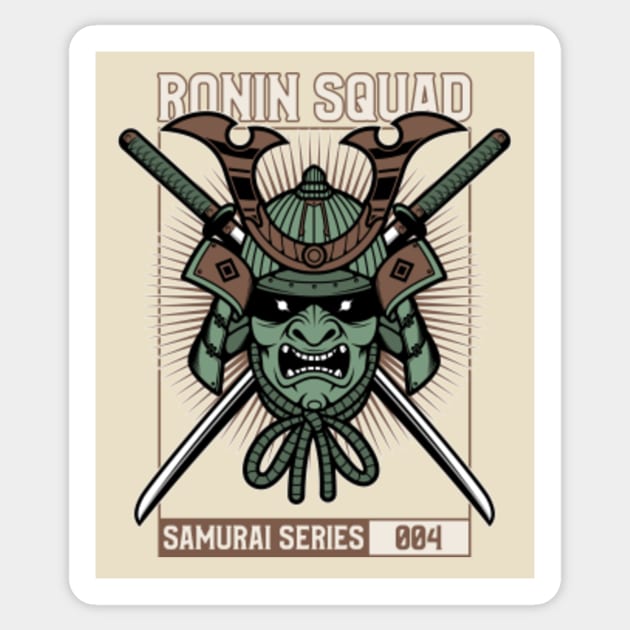 Ronin Squad Samurai - Ronin - Sticker | TeePublic