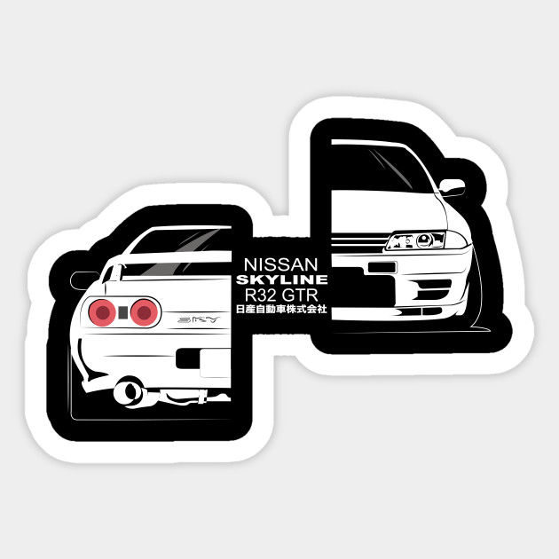 Nissan Skyline GTR R32 - Nissan - Sticker | TeePublic