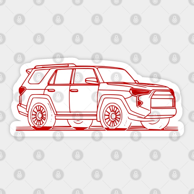 Copy of Toyota 4Runner Essence: Pure Red Outline [4:3 13000x9750 ...