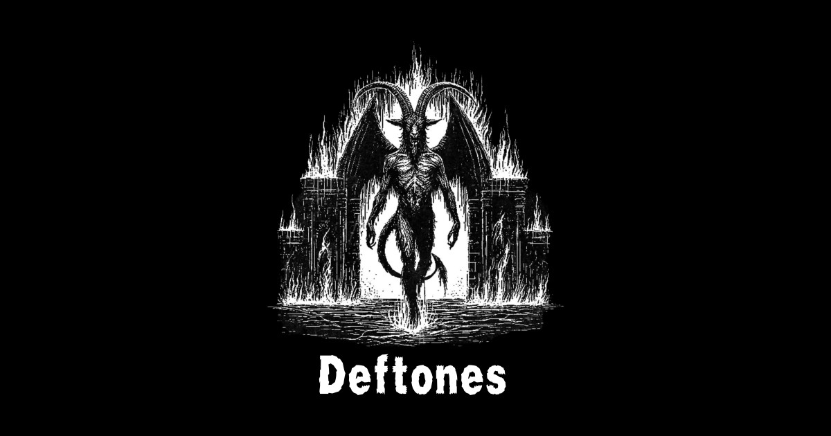 Inferno Ascendant Deftones - Indie Rock - Sticker | TeePublic