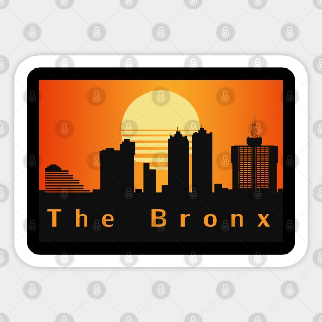 The Bronx Silhouette - Bronx - Sticker | TeePublic
