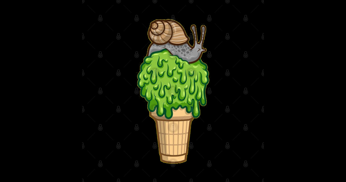 Snail ice-cream v2 - Snail Lover - Hoodie | TeePublic