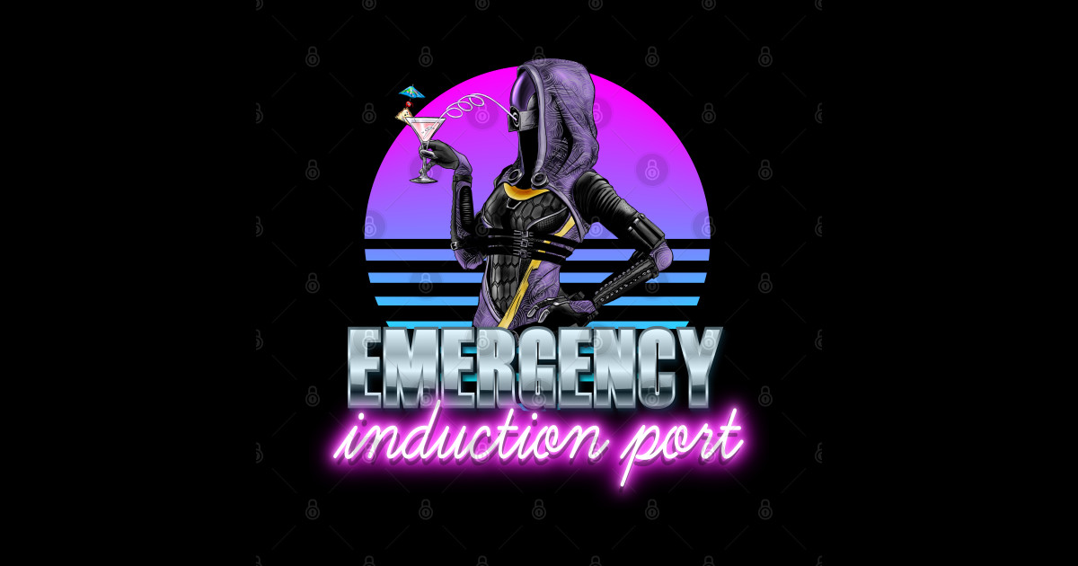 Emergency Induction Port - Mass Effect - Sticker | TeePublic