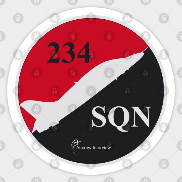 RAF Hawk 234 Squadron - British No234 Squadron Hawk Trainer - Sticker ...