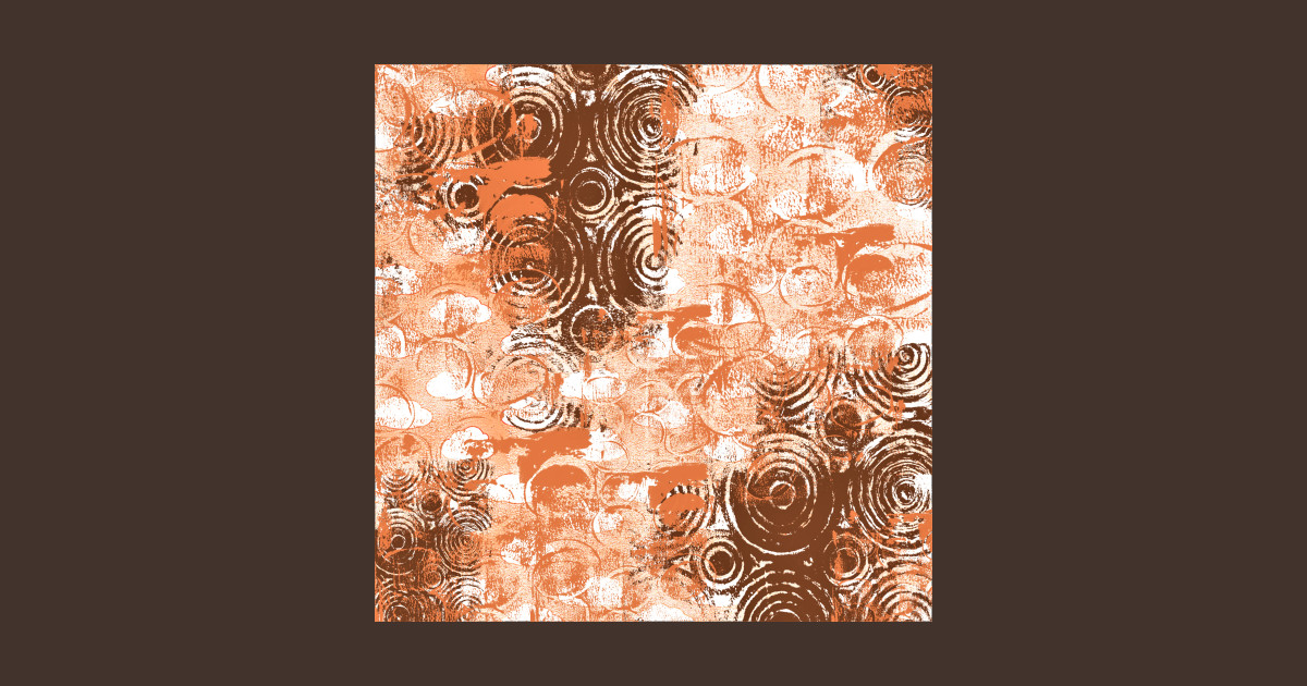 Earth Toned Abstract Block Print - Earth - T-Shirt | TeePublic