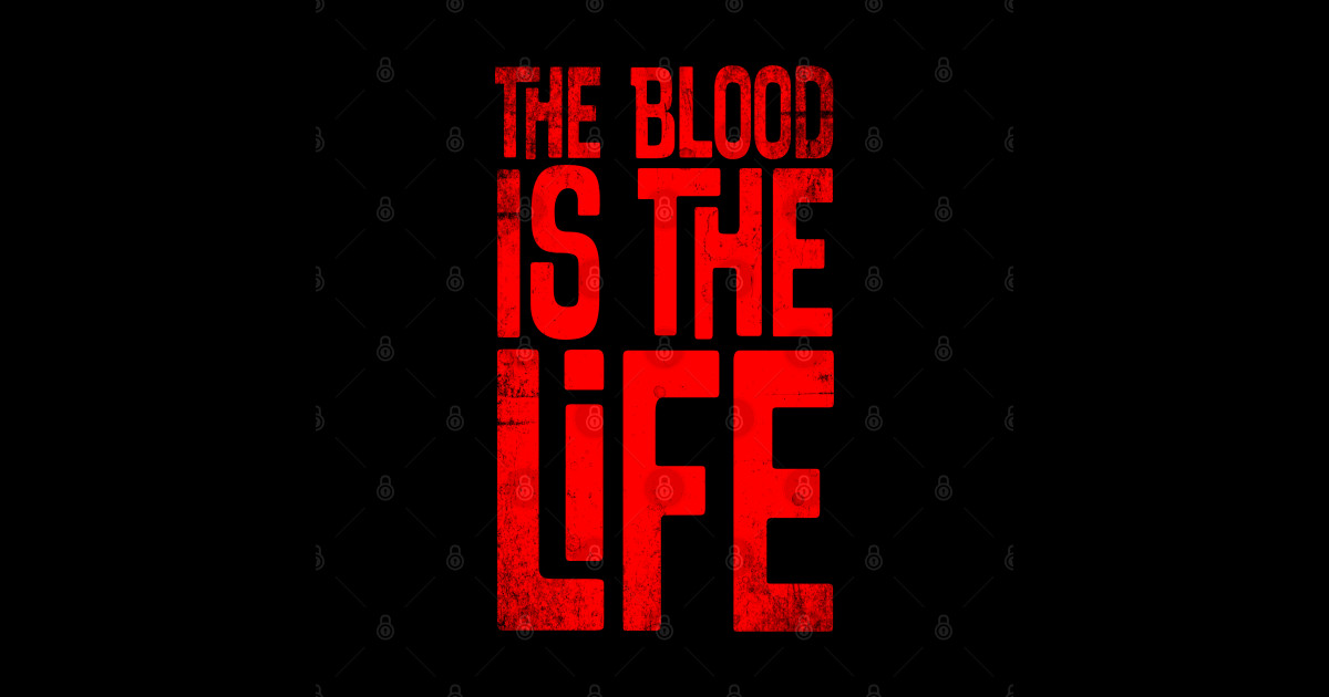 The Blood Is the Life Gothic Horror Vampire Quote - Vampire Aesthetic ...
