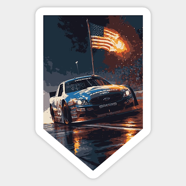 NASCAR Fever: Revving Up the Excitement - Nascar - Sticker | TeePublic