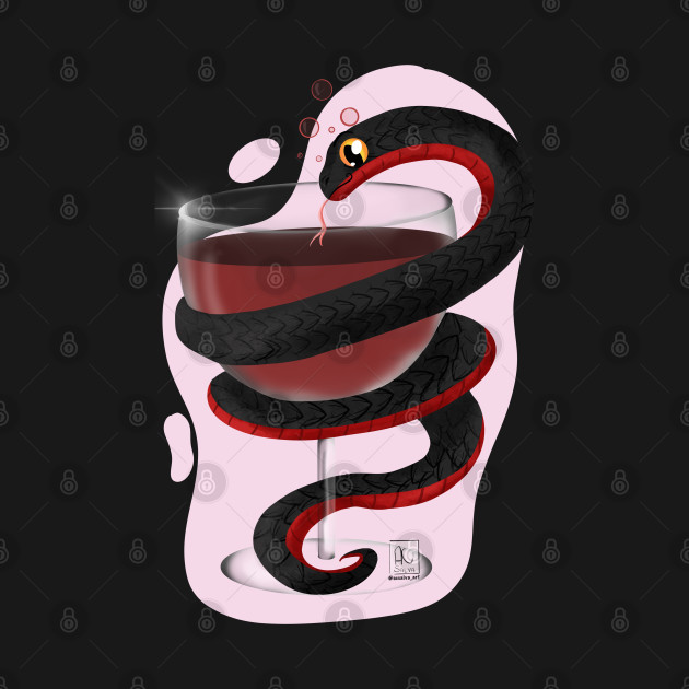 Crowley drinking his wine - Crowley - T-Shirt sold by Ian Barrett | SKU ...