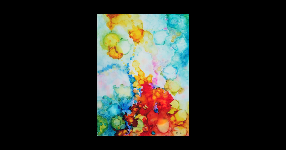 Emergence Alcohol Ink Abstract Art by Molly Harrison - Alcohol Ink ...