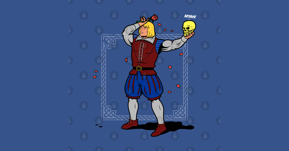 Funny Shakespeare Superhero 80s Cartoon Parody - Funny - T-Shirt ...