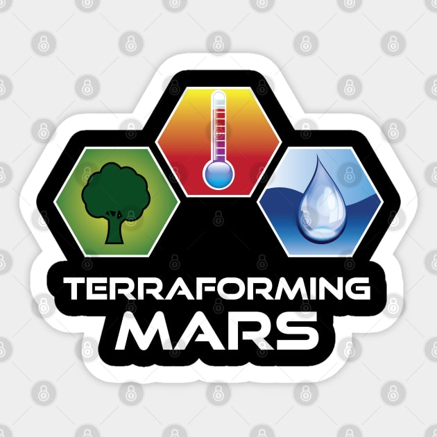 Terraforming Mars - Stacked Icons Color - Terraforming Mars - Sticker ...