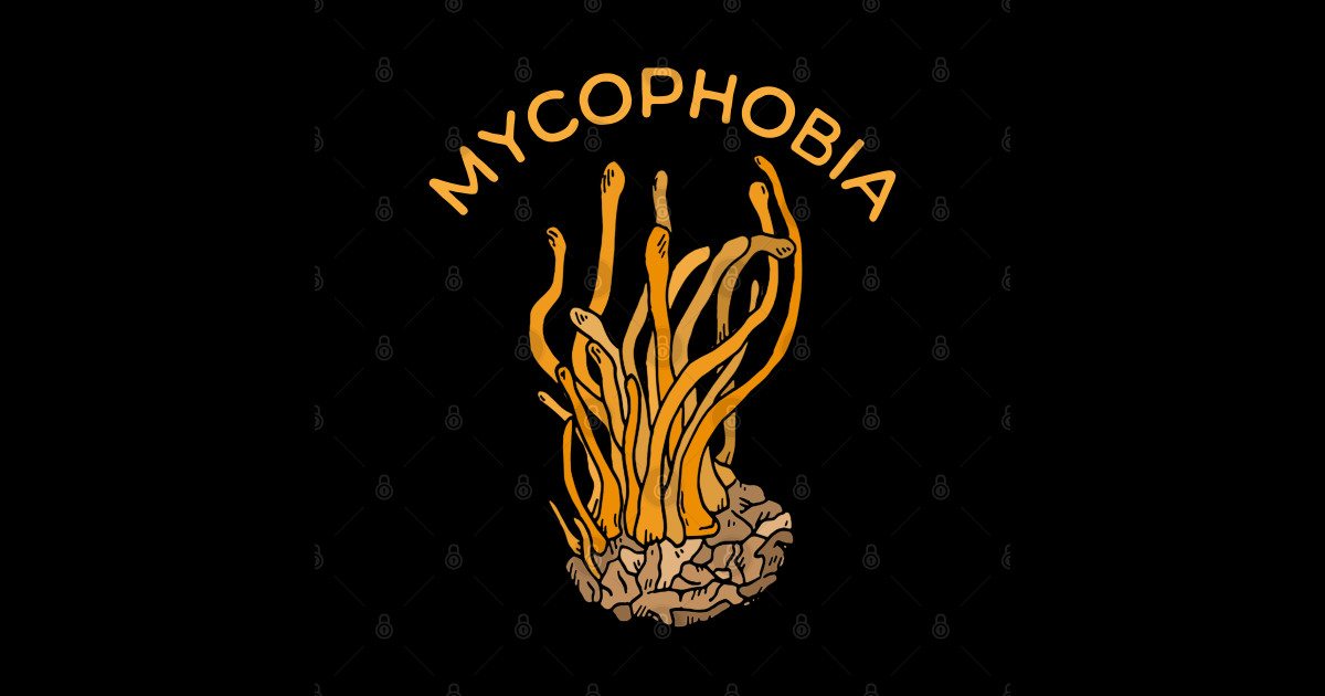 Mycophobia - Mushrooms - Sticker | TeePublic