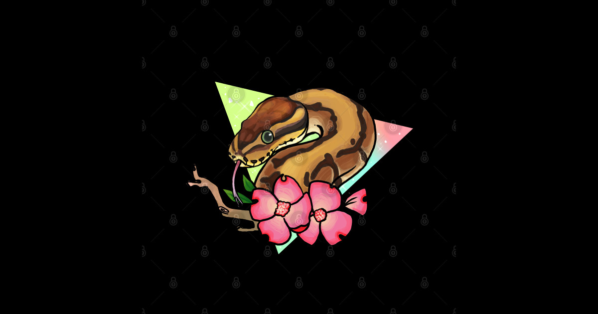 Magical Ball Python (pinstripe) - Ball Python - Sticker | TeePublic