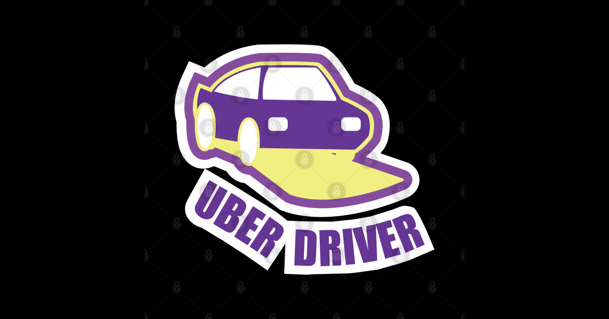 Uber Driver Collection - Uber Driver Purple And Yellow - Posters and ...
