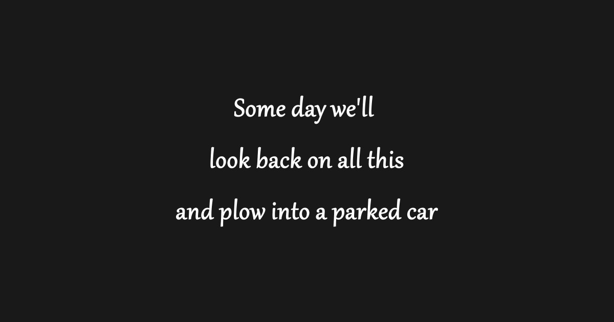 Funny "Looking Back"One-Liner Joke - Funny Joke Look Back Driving - T ...