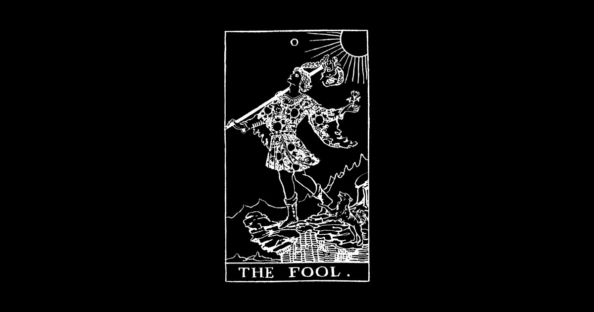 The Fool Inverted Tarot Card - Tarot - Sticker | TeePublic