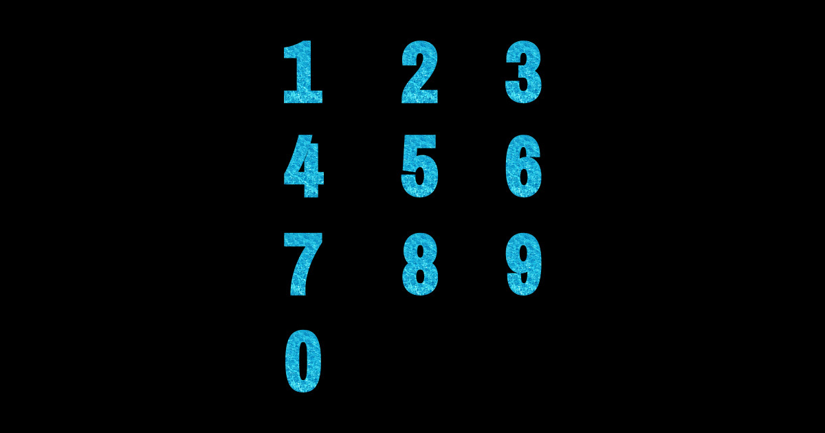 Blue Waves Pattern Numberblocks For Kids - Numberblocks - Sticker ...