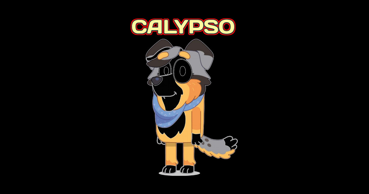 Calypso bluey - Bluey - Sticker | TeePublic