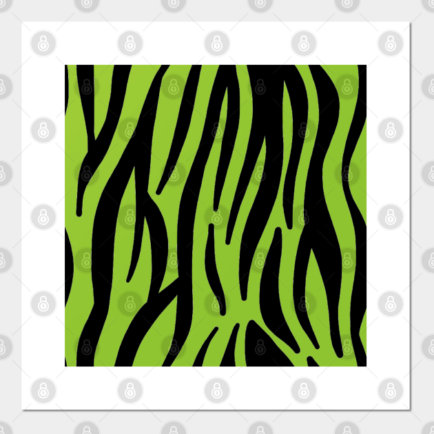 Green Zebra - Zebra Print - Posters and Art Prints | TeePublic