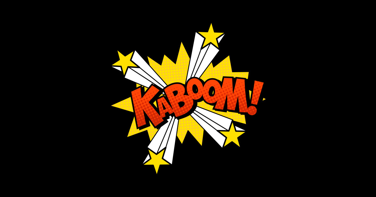 KABOOM! - Speech Bubble - Sticker | TeePublic