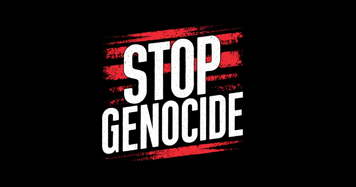Stop Genocide - Stop Genocide - Sticker | TeePublic
