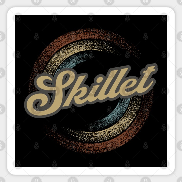 Skillet Circular Fade - Musician - Sticker | TeePublic