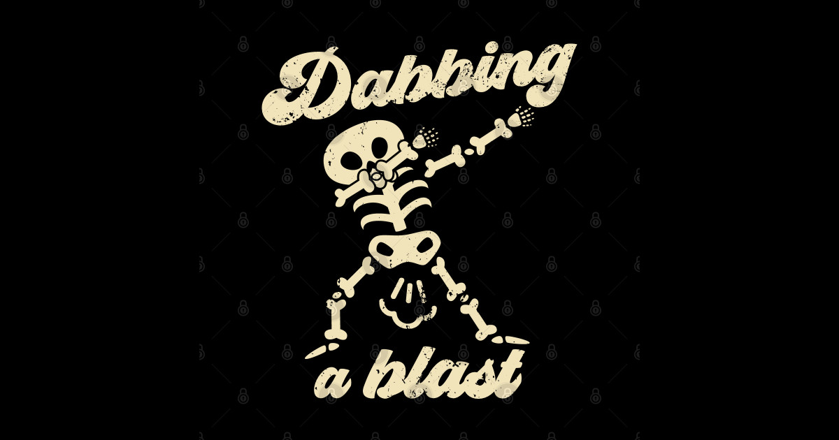 Dabbing a Blast - Funny Skeleton Fart Joke - Fart Joke - T-Shirt ...