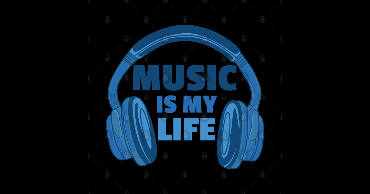 Music Is My Life - Lifestyle - Sticker | TeePublic