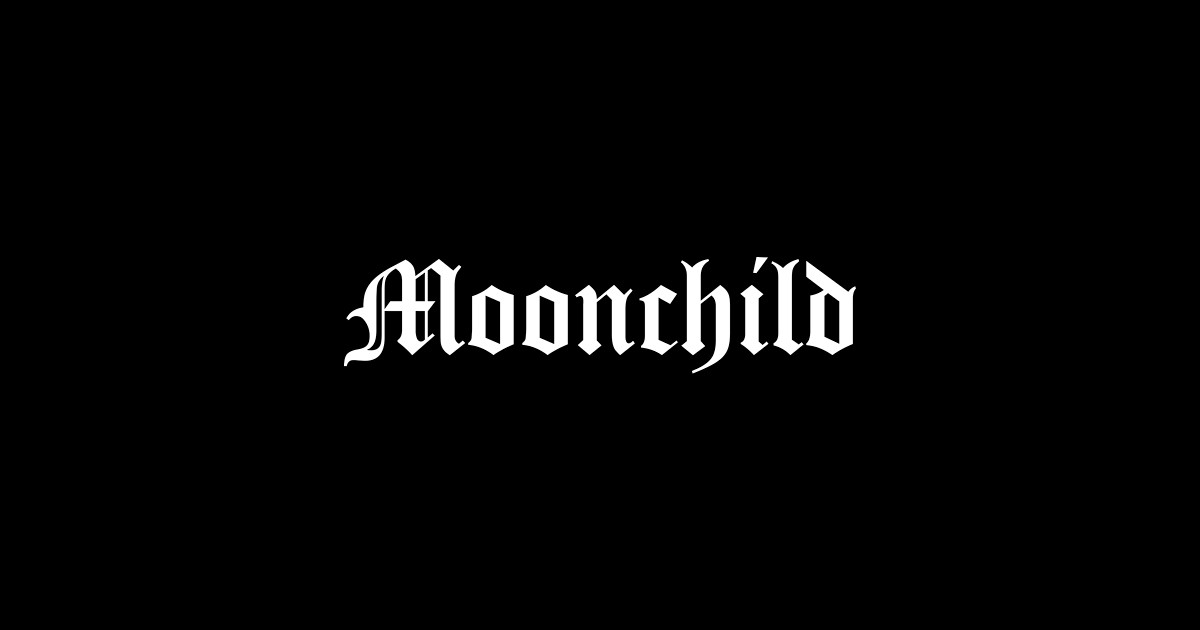 moonchild typography logo - Moonchild - Sticker | TeePublic