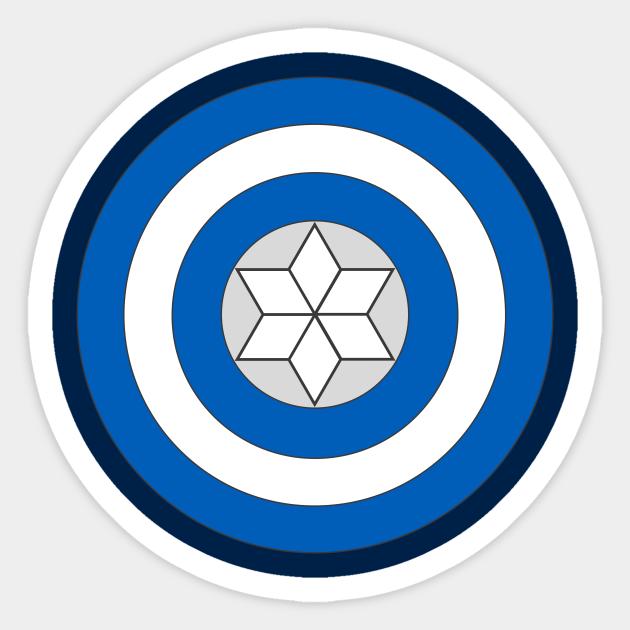 Captain Israel Hanukkah Shield - Superhero - Sticker | TeePublic