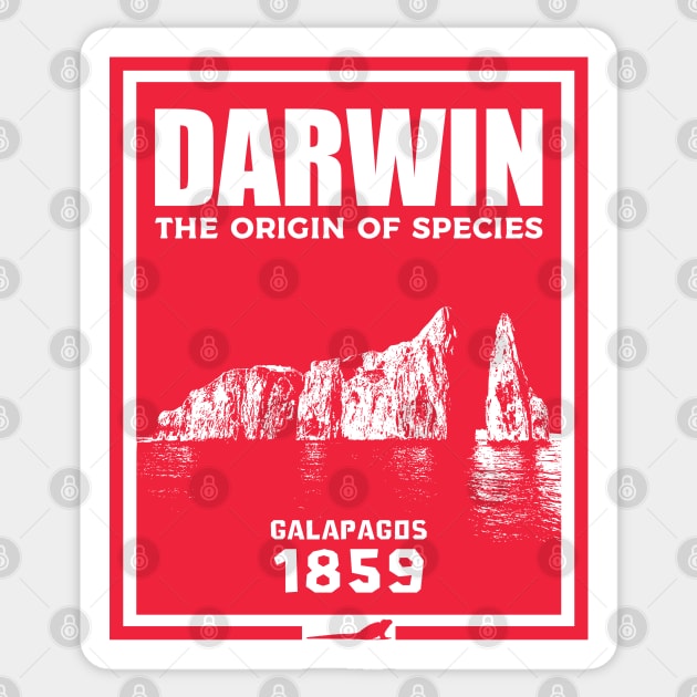 The origin of species Darwin - Science Teacher Gift - Sticker | TeePublic