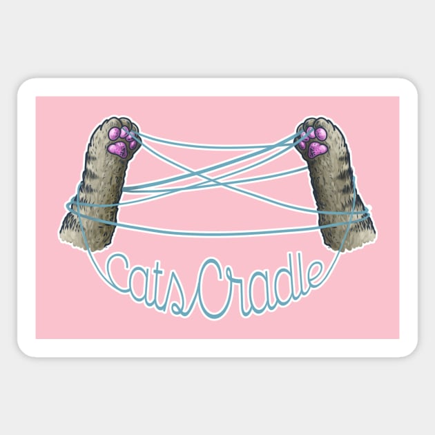 Cats Cradle - Cat - Sticker | TeePublic