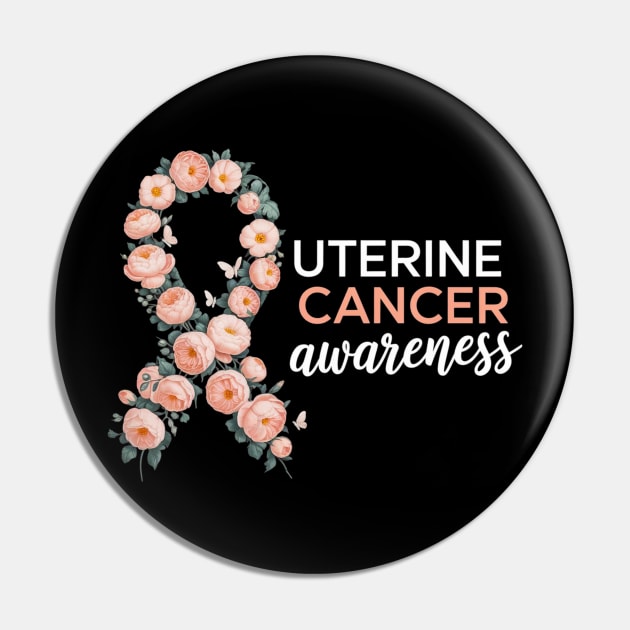 Peach Ribbon Uterine Endometrial Cancer Awareness - Endometrial Cancer ...