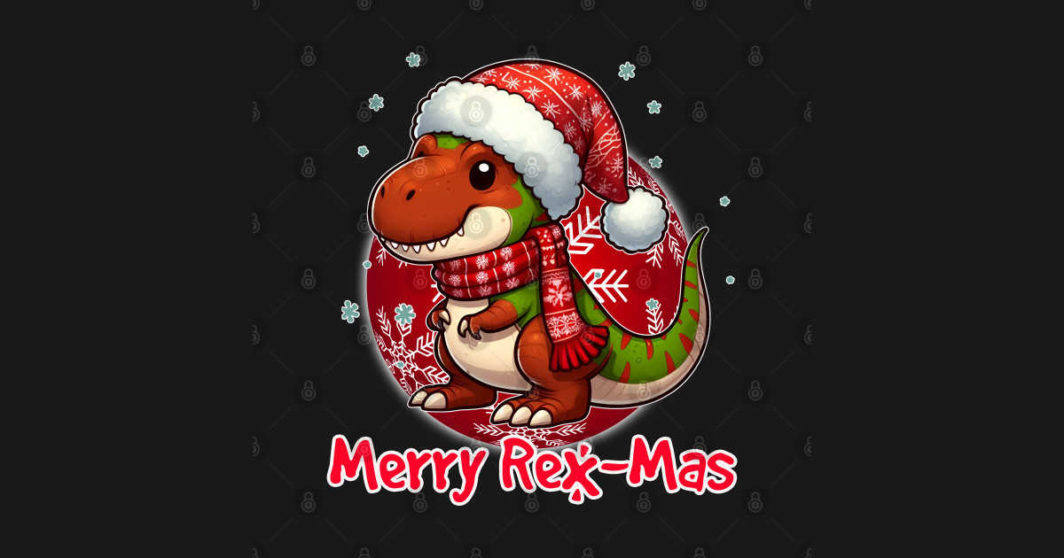 Merry Rex Mas Christmas T-Rex - T Rex Christmas - T-Shirt | TeePublic