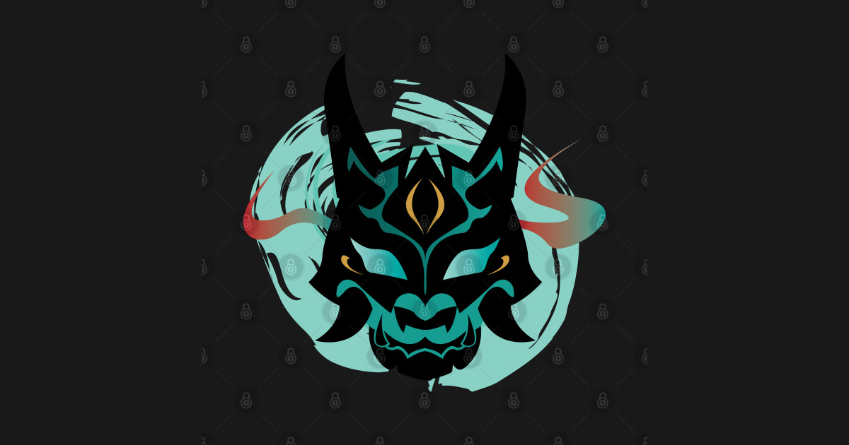 Xiao Yaksha Mask Design - Genshin Impact Xiao - T-Shirt | TeePublic
