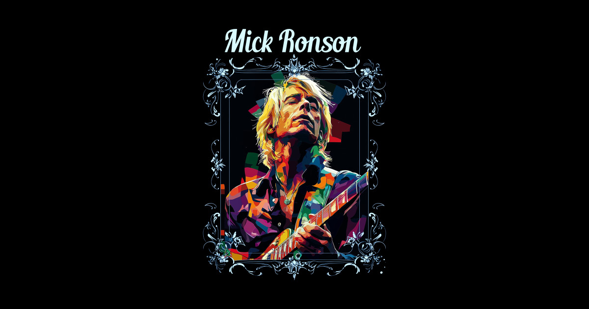 MICK RONSON MUSICIAN FAN ART - Mick Ronson Musician Fan Art - Sticker ...