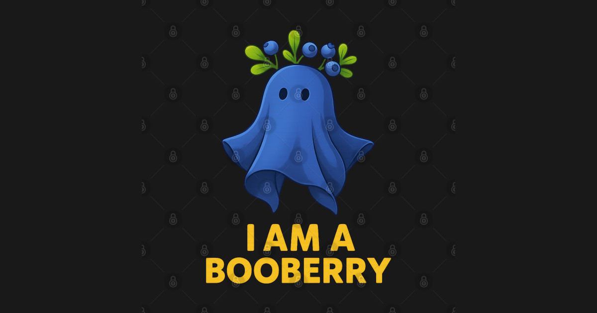 Halloween Blueberry Ghost Costume – Cute Booberry Pun Design ...