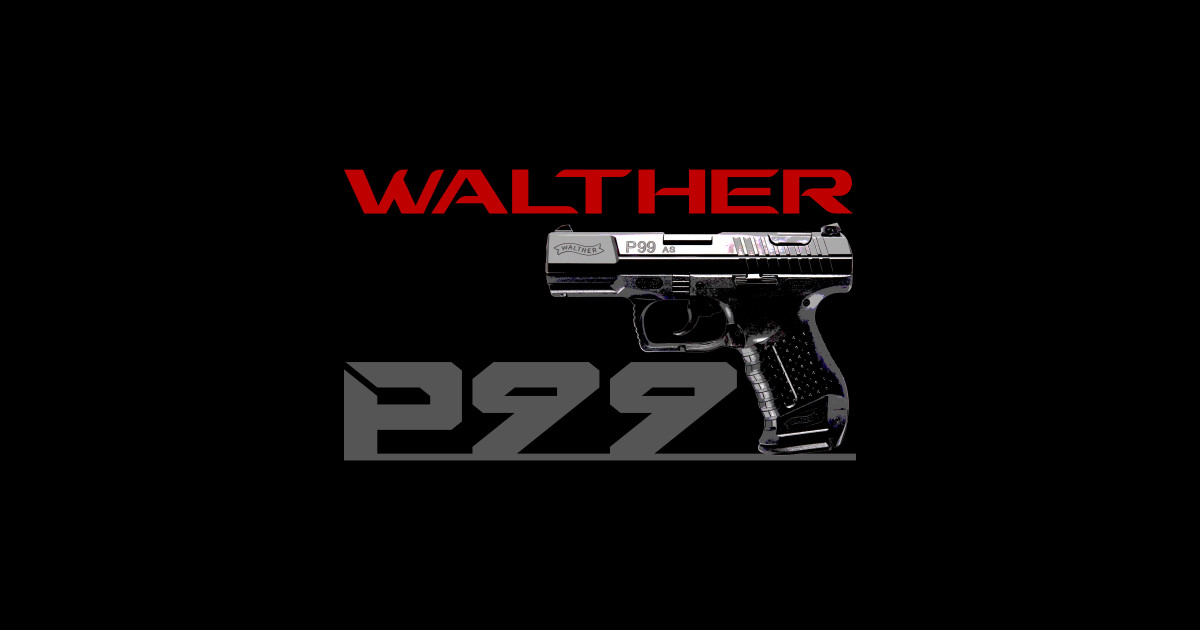 Handgun Walther P99 - Handgun - Sticker | TeePublic