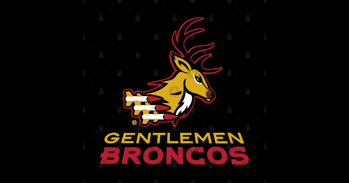 Gentlemen Broncos Battle Stag logo - Buck - Posters and Art Prints ...