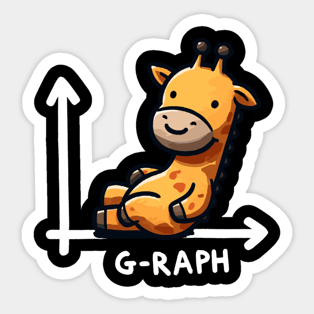 Graph Giraffe - Math - Sticker | TeePublic