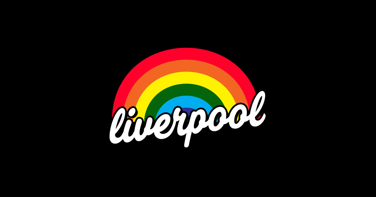 Liverpool Gay Pride LGBT Rainbow Flag - Liverpool Pride - Sticker ...