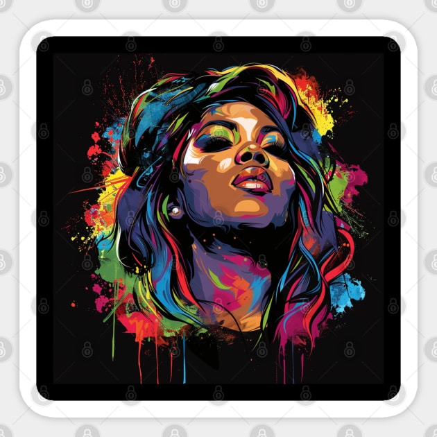 Lil' Kim: Rap Music Icon - Lil Kim - Sticker | TeePublic