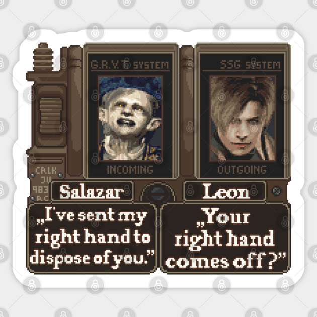 Resident Evil 4 Pixel Art - Resident Evil - Sticker | TeePublic