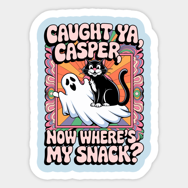 Caught Casper Snack - Casper - Sticker | TeePublic