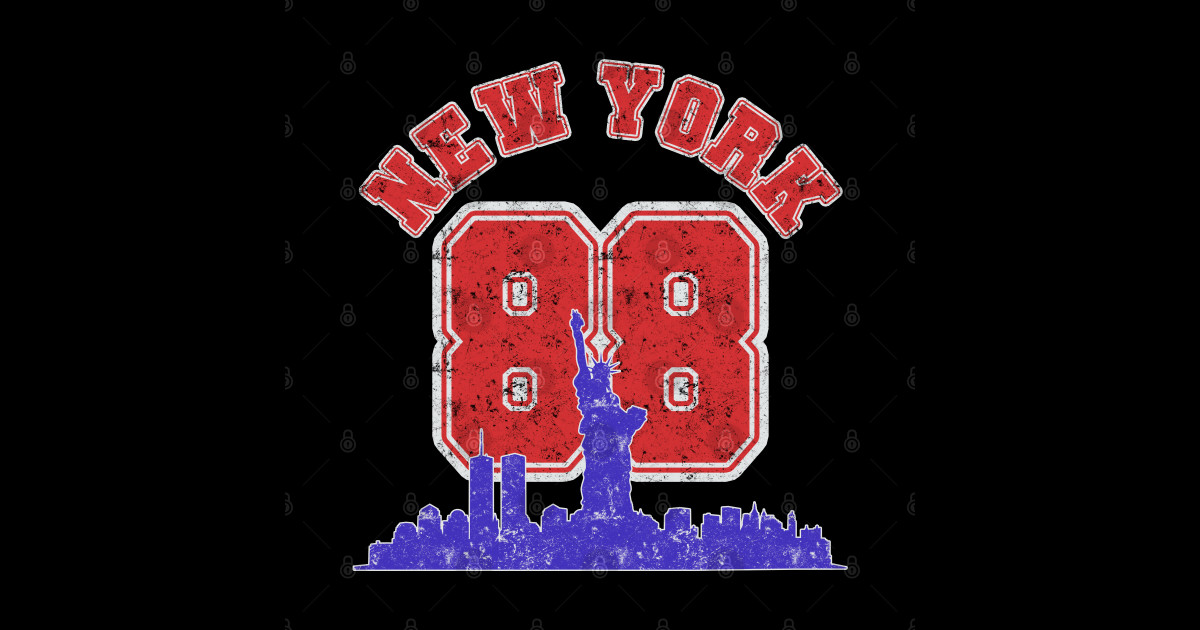 New York Vintage Varsity 88 - New York City - Sticker | TeePublic