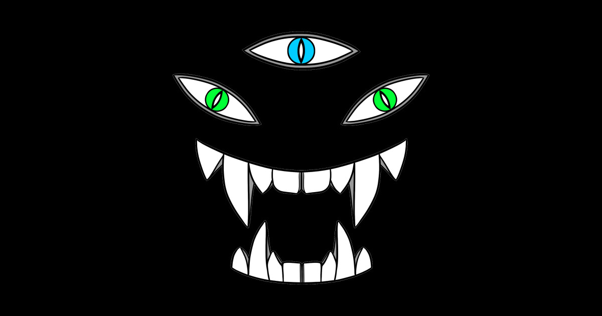 cute monster face - Monster - Sticker | TeePublic