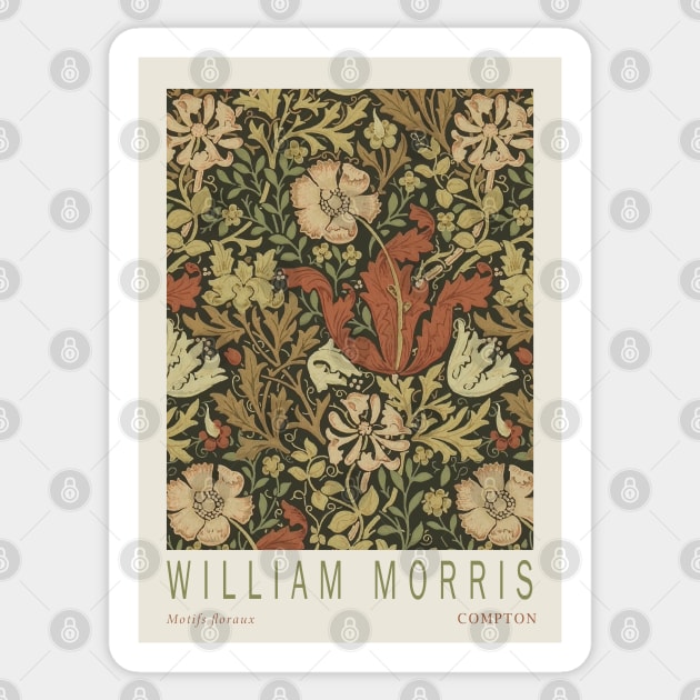 William Morris - Motifs Floraux - Compton - William Morris - Sticker ...