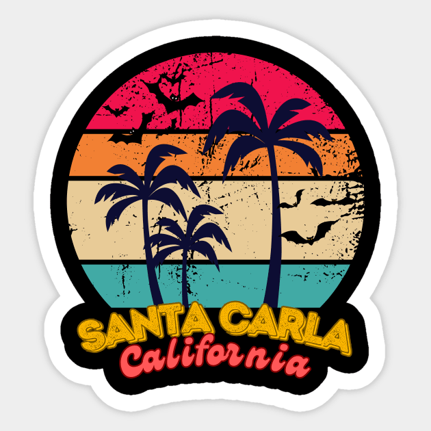 Santa Carla California - The Lost Boys - Sticker | TeePublic